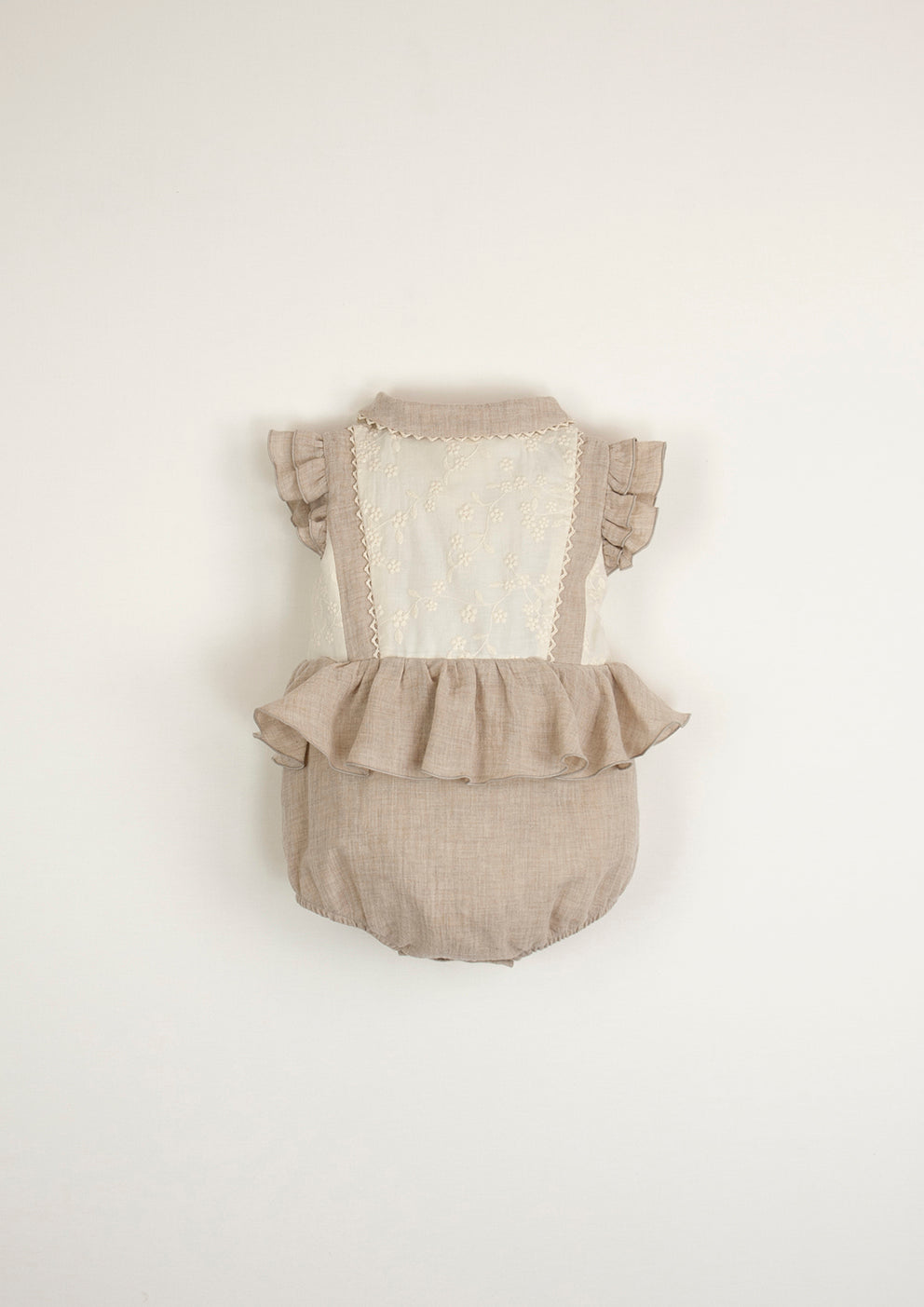 Barboteuse à volants Popelin Kids - Barboteuse bébé fille à volants ...